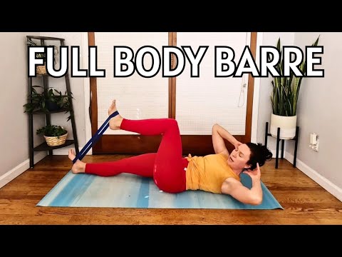 45 Minute Full Body Barre Workout l Resistance Band Loop | Low Impact ...