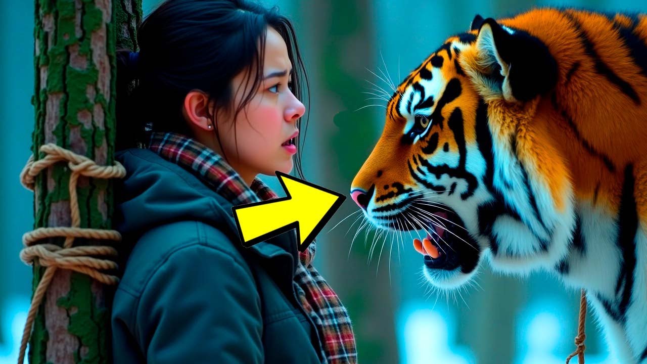БАНДИТ ПРИВЯЗАЛ ДЕВУШКУ К ДЕРЕВУ В ТАЙГЕ… НО ТО, ЧТО СДЕЛАЛ ТИГР ...