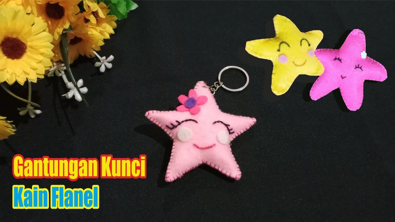 kerajinan dari kain flanel II Gantungan Kunci Kain Flanel - flanel ...