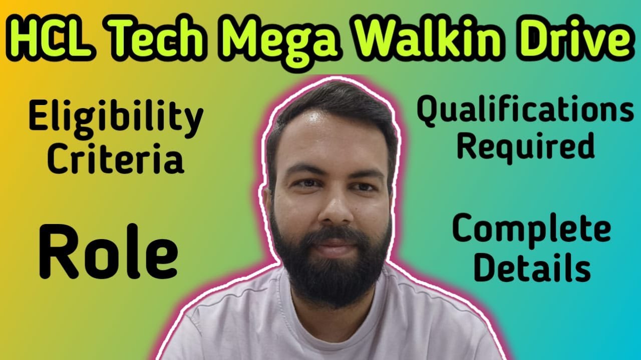 HCL Tech Walkin Drive 2025 | HCL Tech Jobs 2025 | HCL Tech Hiring 2025 | Neeraj Bhatia Vlogs ...