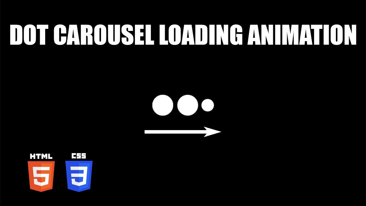 Dots Carousel Loading Animation Html And Css Tutorial Youtube