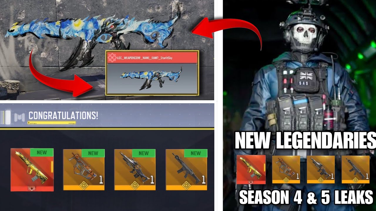 Season 4 Leaks | New Mythic Ram7 First Look Update | Season 4 New Legendary Weapons Codm Leaks ...
