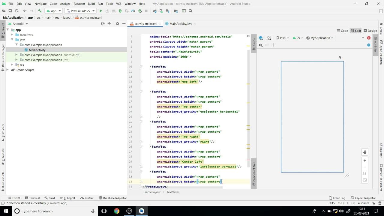 06 MSBTE 22617 PRACTICAL ANDROID STUDIO -- FRAME LAYOUT - YouTube