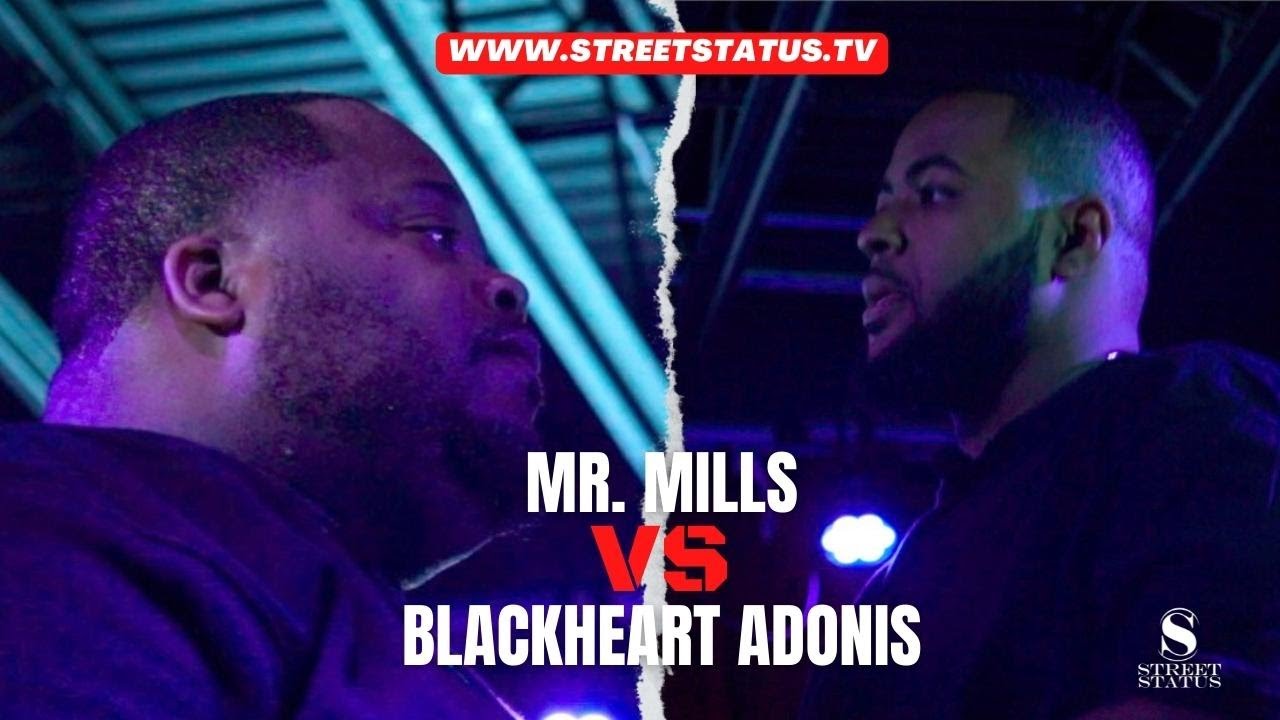 MR. MILLS VS BLACKHEART ADONIS #streetstatus #midwestbattlerap # ...