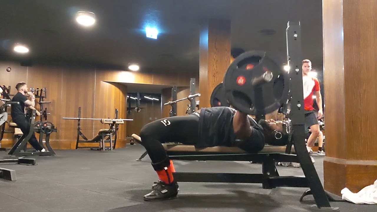 15/1/20 100kg Spoto Press 1st set 8reps - YouTube