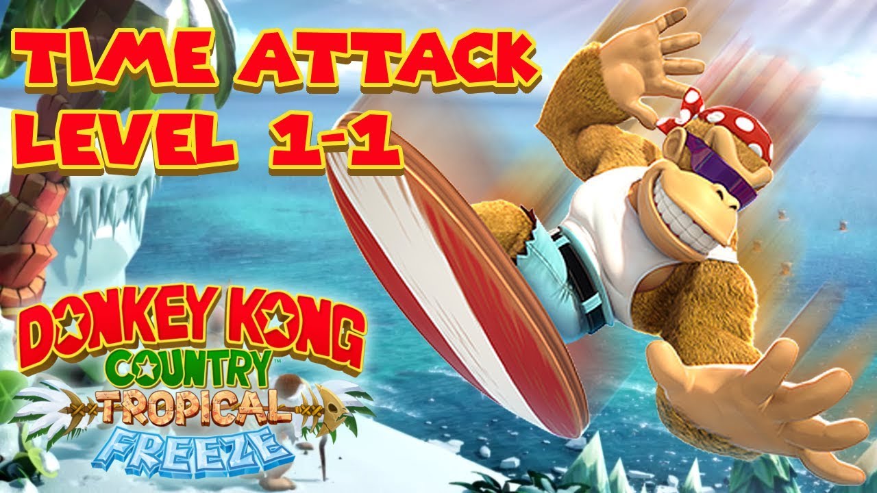 [DKCTF] My First Attempt of Time Attack on Level 1-1 with Funky Kong ...