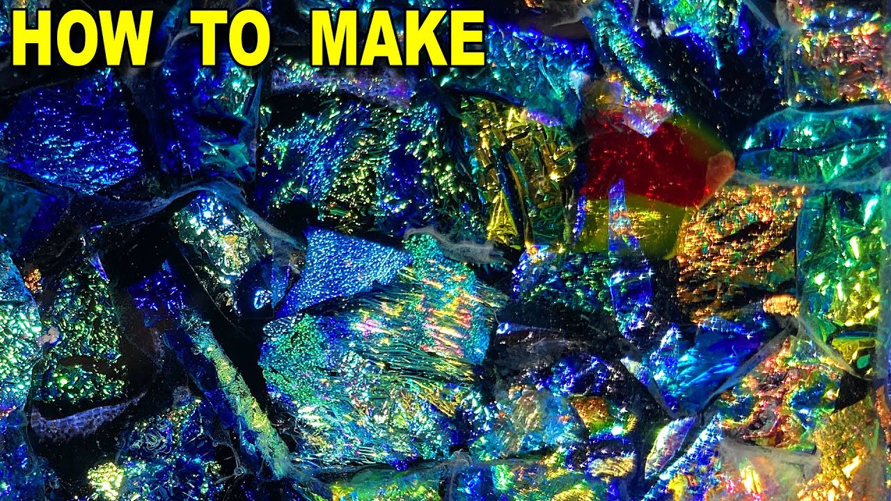 Scrap Dichroic Glass to Something Useful, Fused Glass Tutorial - YouTube