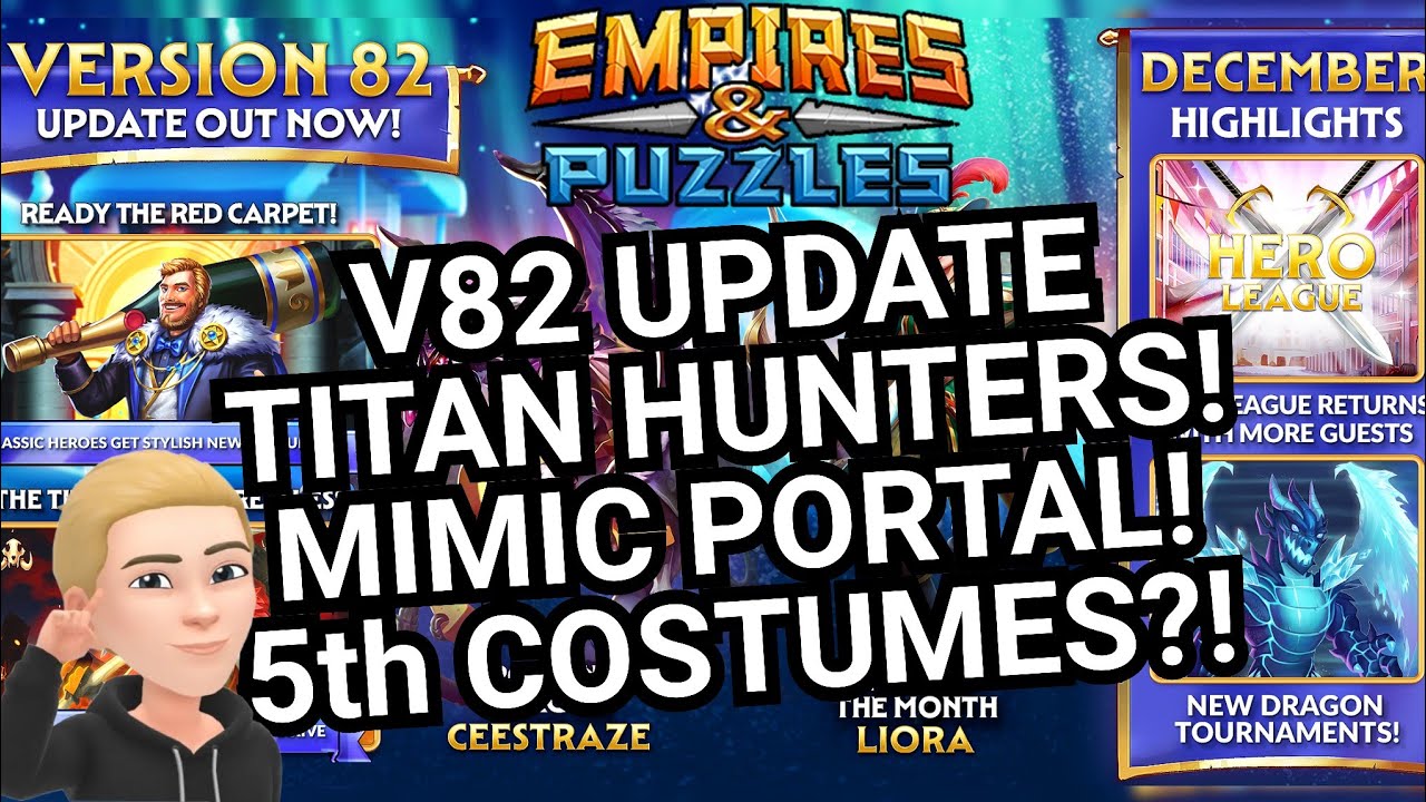 NEW Titan Hunter Family + Mimic Portal Coming! 5th Costumes?! All V82 ...