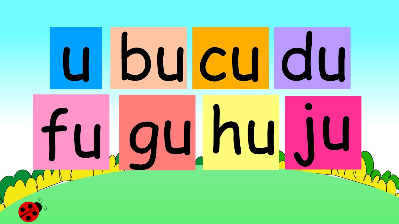 U Bu Cu Du || Two-Letter CV Blends|| Easy Way To Read (KINDER, GRADE 1 & 2) - YouTube