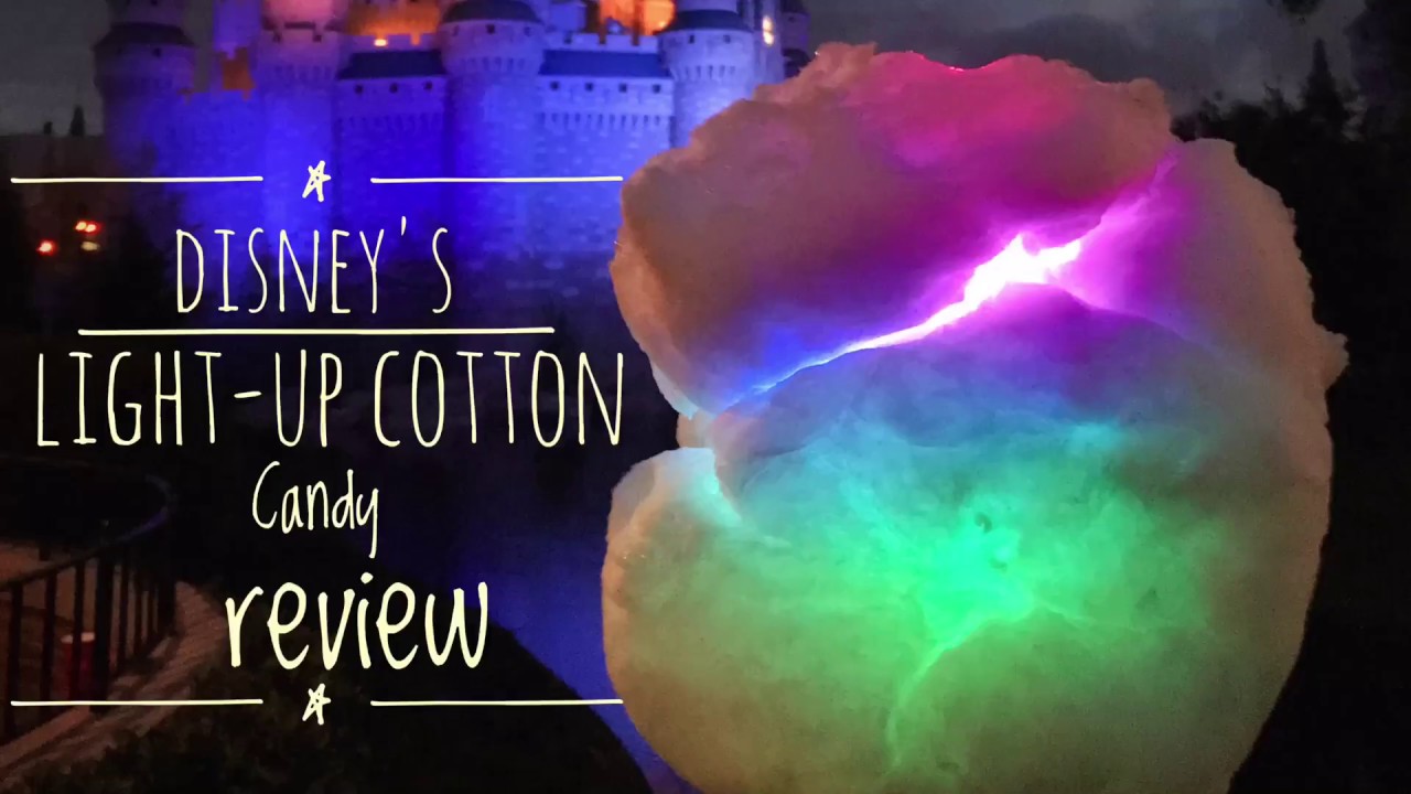LIGHT UP! Cotton Candy at DISNEY'S Magic Kingdom! Finally a GLOW IN THE ...