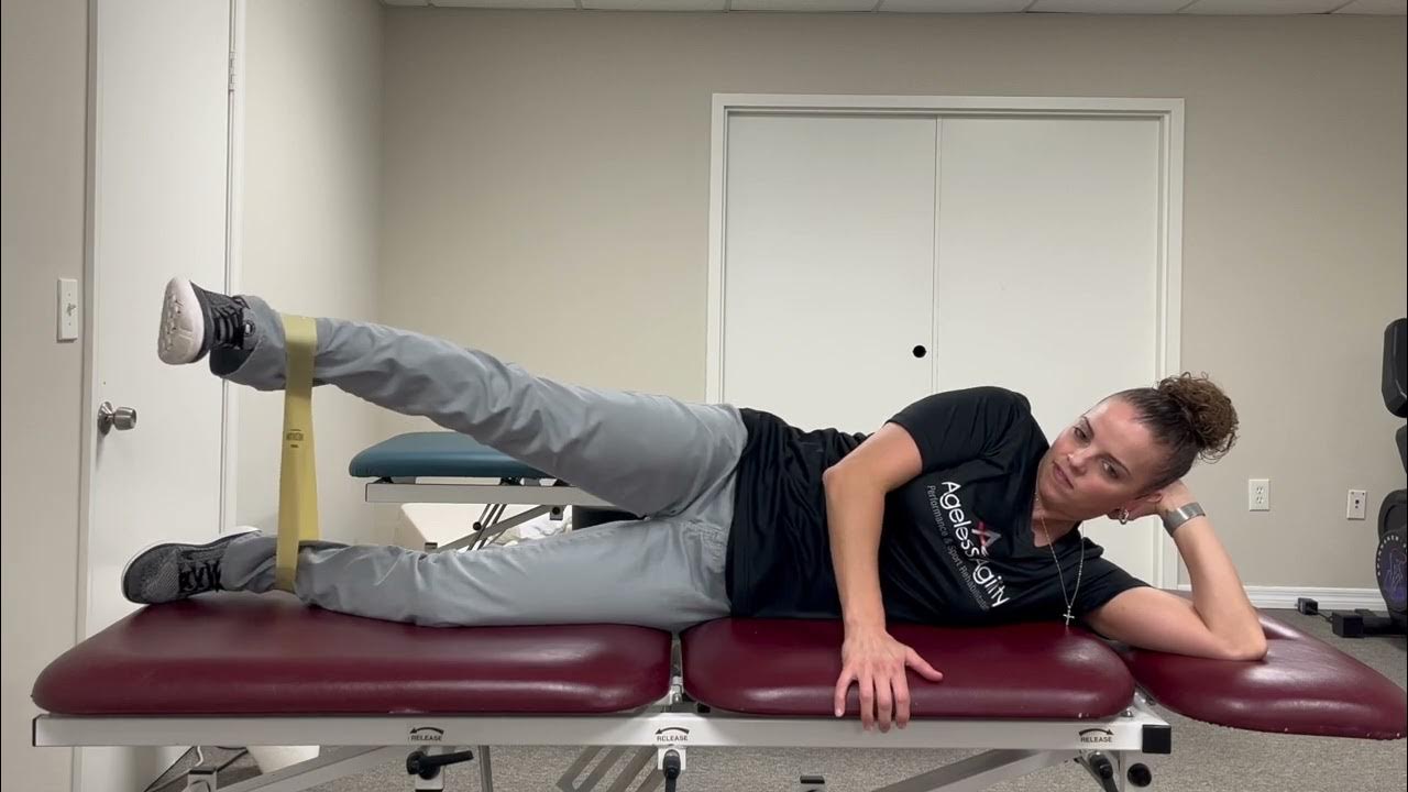 Isometric Hip Abduction with Flexion and Extension in Side lying with ...