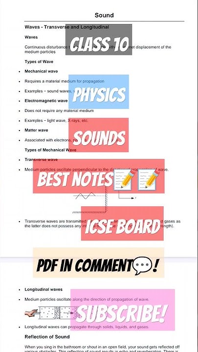 sound/class 10/physics /notes/ICSE board.pdf - YouTube