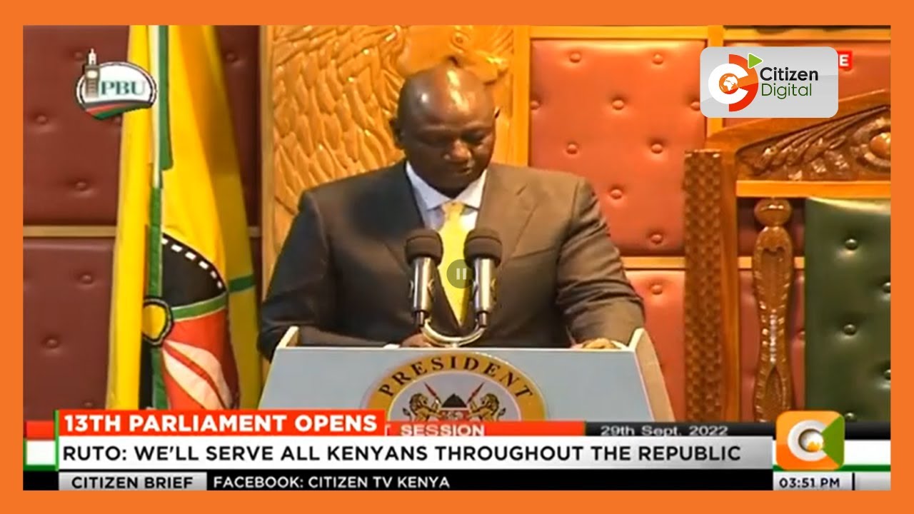 President William Ruto's inaugural speech in Parliament - YouTube