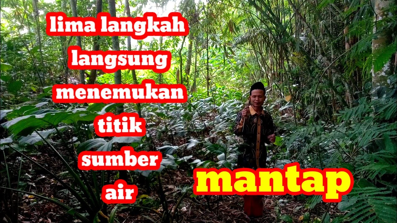 Lima langkah langsung ketemu titik sumber air begini triknya - YouTube
