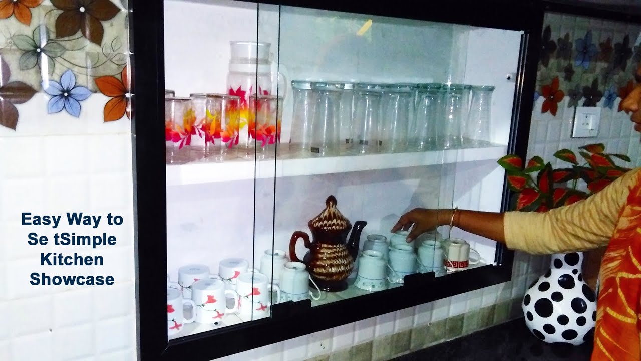 How To Make Simple Kitchen Showcase at Home | Kitchen Organize Idea ...