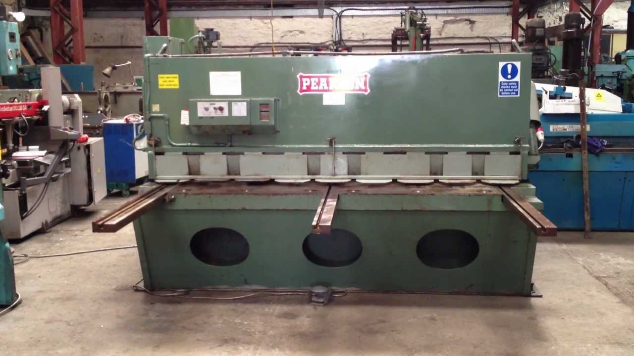 Pearson 2500 x 10 mm Guillotine 2500 x 100 mm (8' 0" x 3/8") Capacity ...