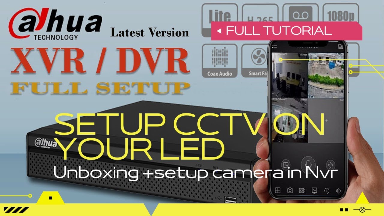 Alhua technology installation || Dahua nvr unboxing and setup English ...