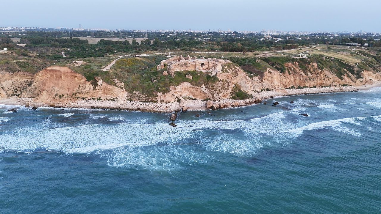 Rishpon beach to Apollonia National Park - Drone footage with DJI AIR 3 ...