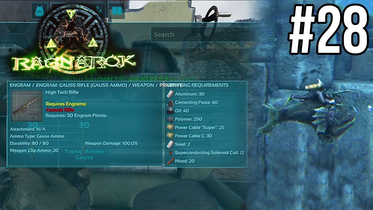HET GAUSS RIFLE PROJECT - ARK Ragnarok #28 - YouTube
