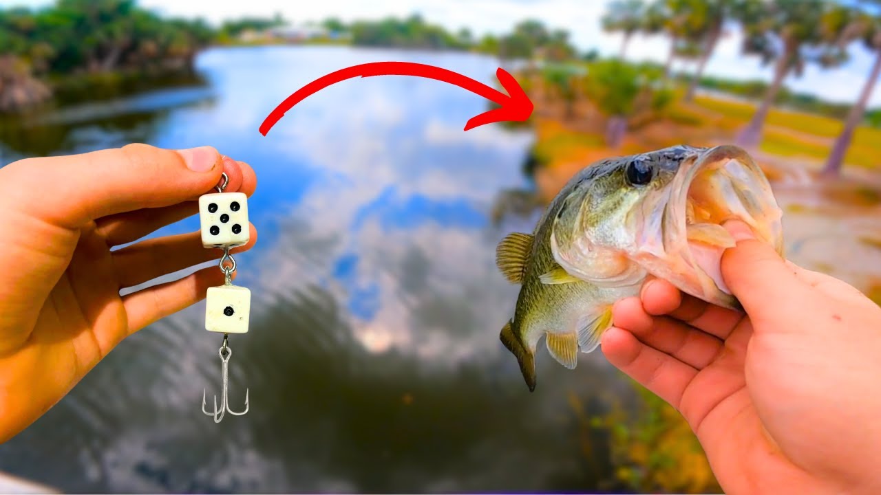 Will fish eat a dice lure? - YouTube