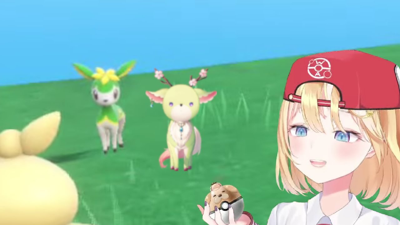 [Hololive EN] Ame notices that Deerling looks a lot like Fauna's mascot ...