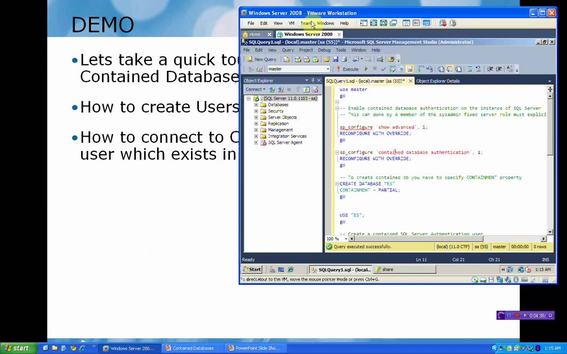 Contained Database in SQL Server - YouTube