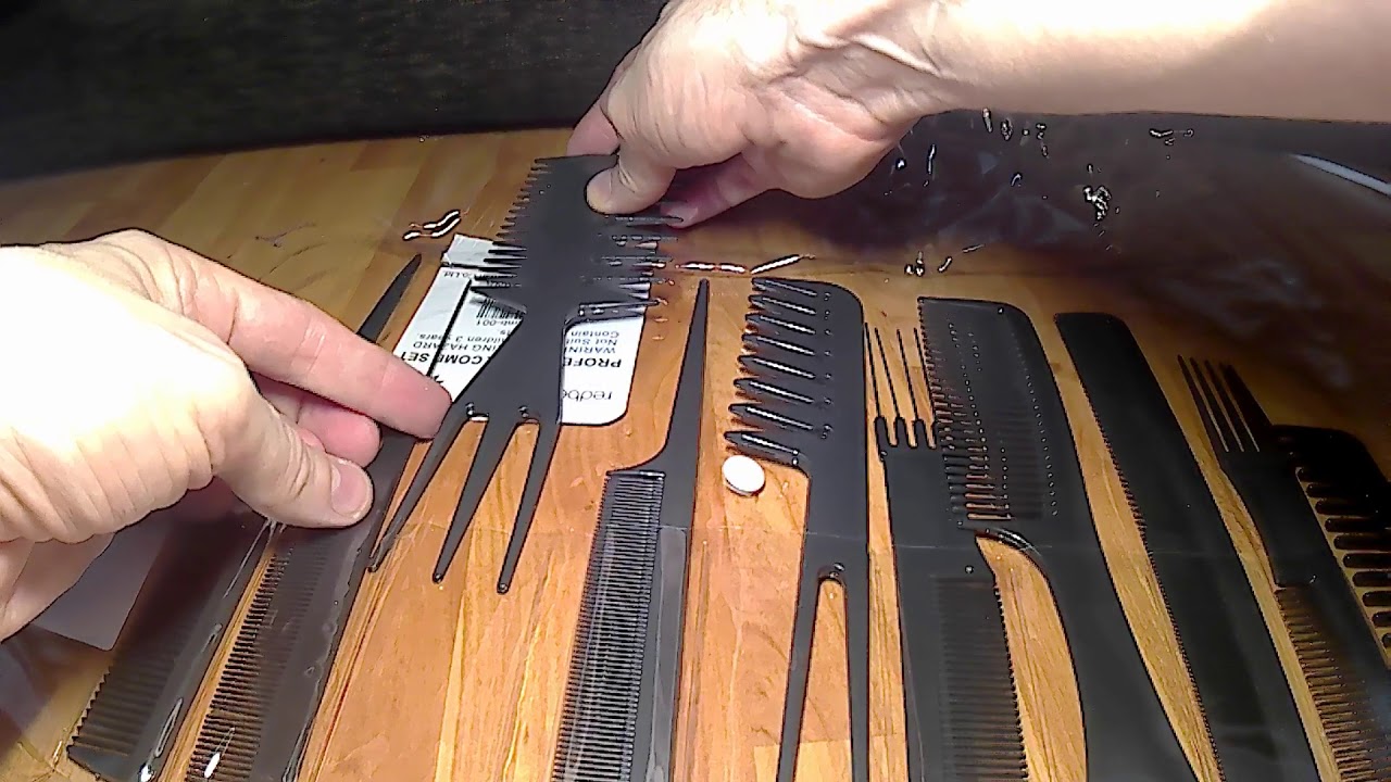 10PCS Professional Comb Hair Salon - YouTube