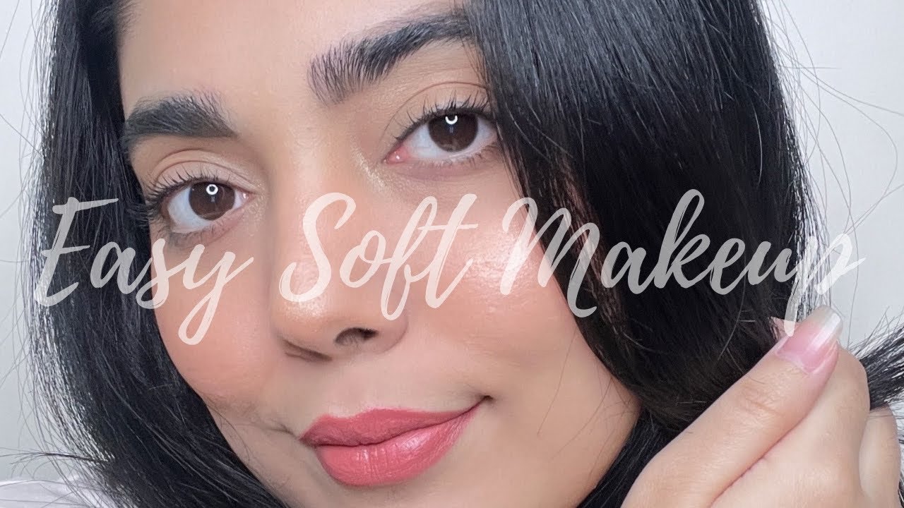 Easy soft makeup look 🌸 #grwmmakeup - YouTube