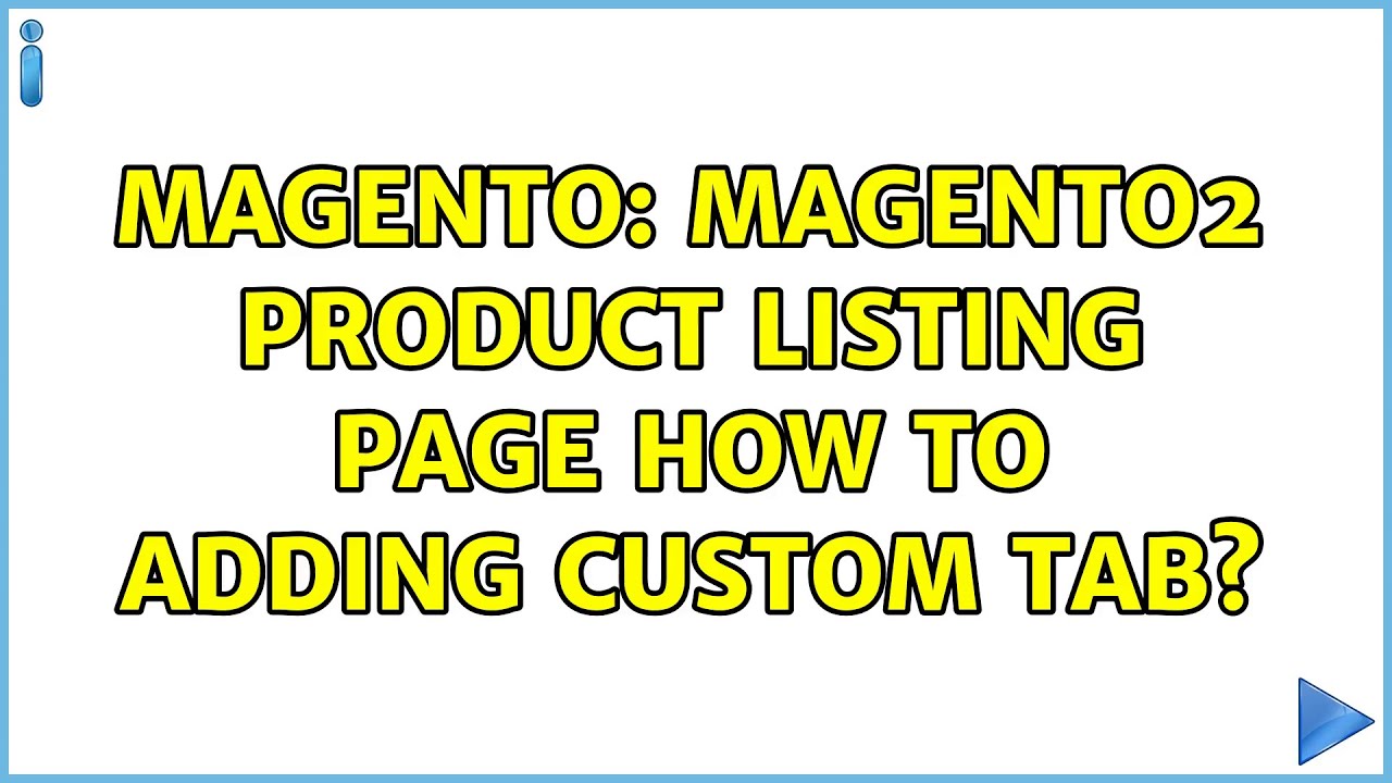 Magento: Magento2 Product Listing page how to adding custom tab? - YouTube Magento: Magento2 Product Listing page how to adding custom tab? - YouTube