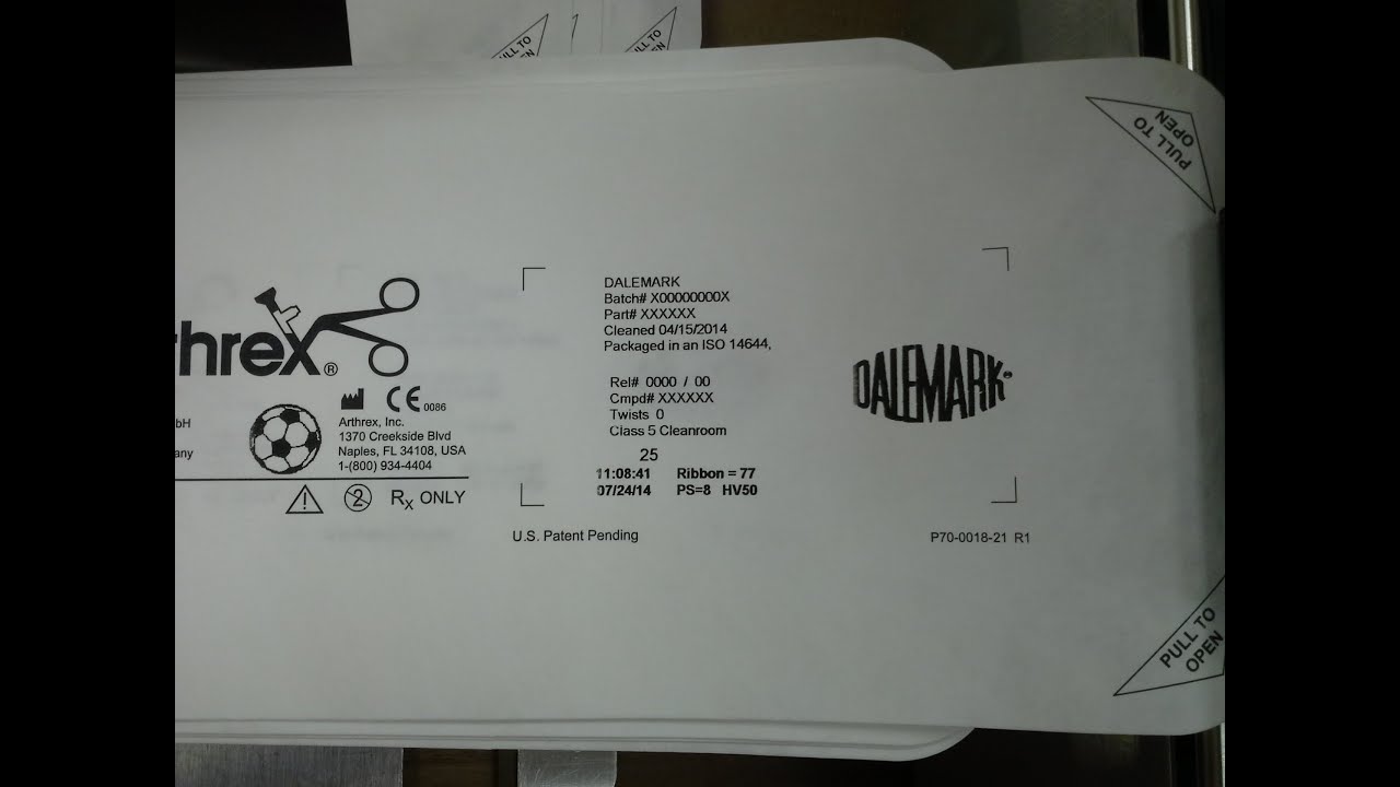 Printing Tyvek lid stock on the Xxteme/64, tabletop Thermal Printer ...