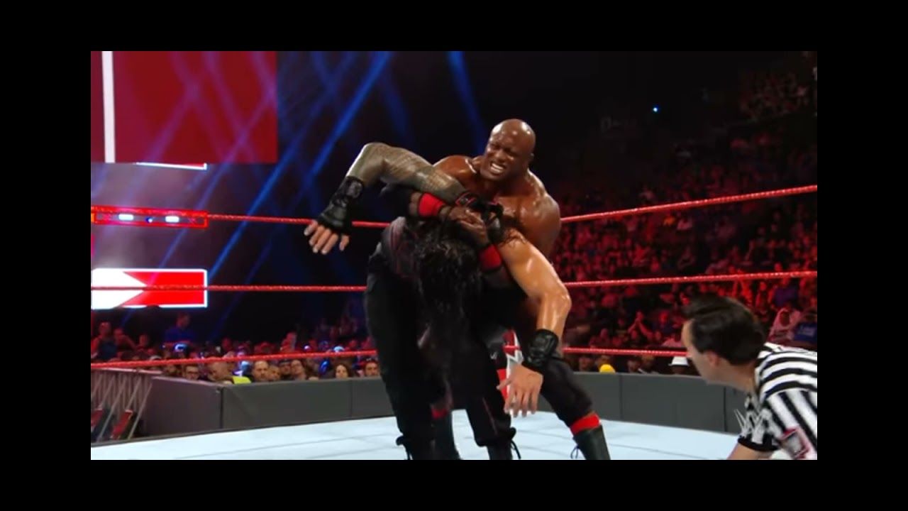 Bobby Lashley Hurt Lock to Roman Reigns -2018! - YouTube
