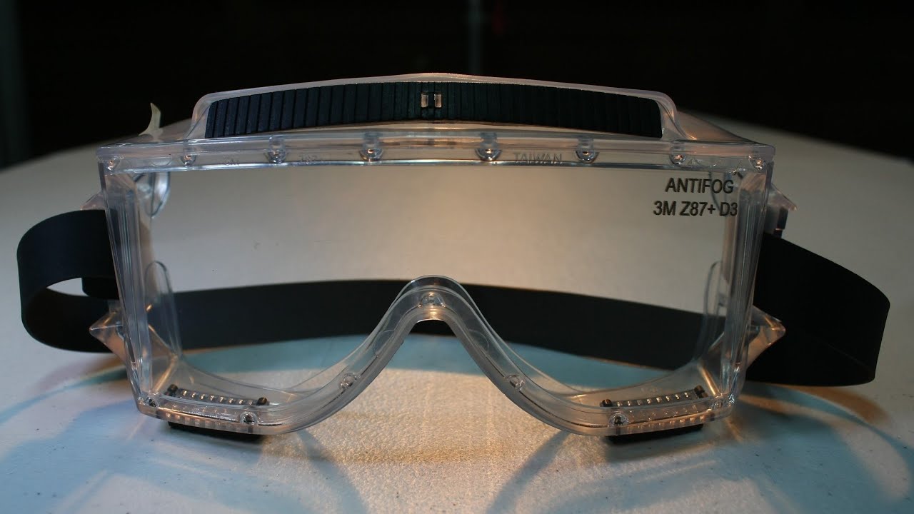 3M Z87+ D3 護目鏡開箱 與半面體防毒面具的搭配 - YouTube