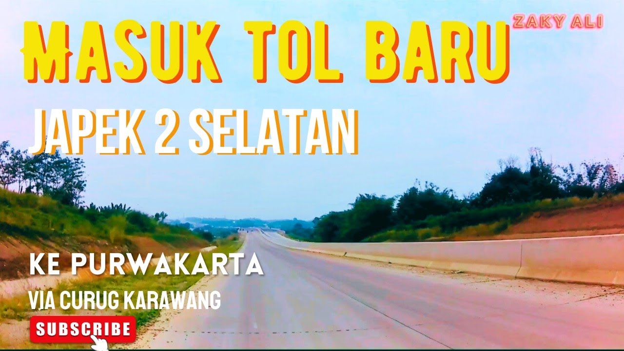 TOL JAPEK 2 SELATAN TERBARU - JAKARTA CIKAMPEK KARAWANG - YouTube