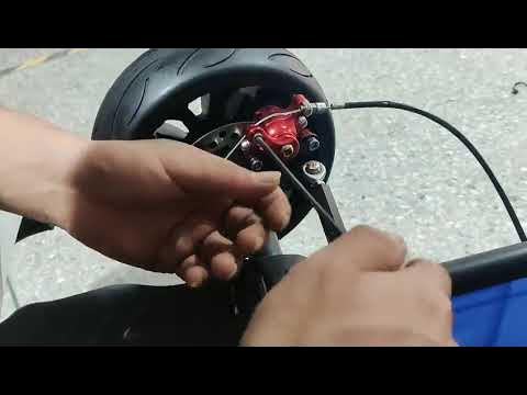 Remove the Brake Cable of the HYPER GOGO Go Kart kit - video1 - YouTube