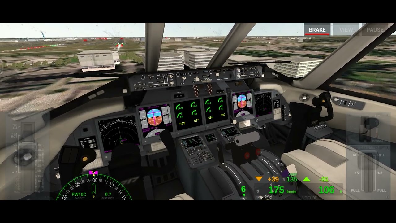 Full Cockpit Landing! Boeing 717! Airline Commander Gameplay - YouTube