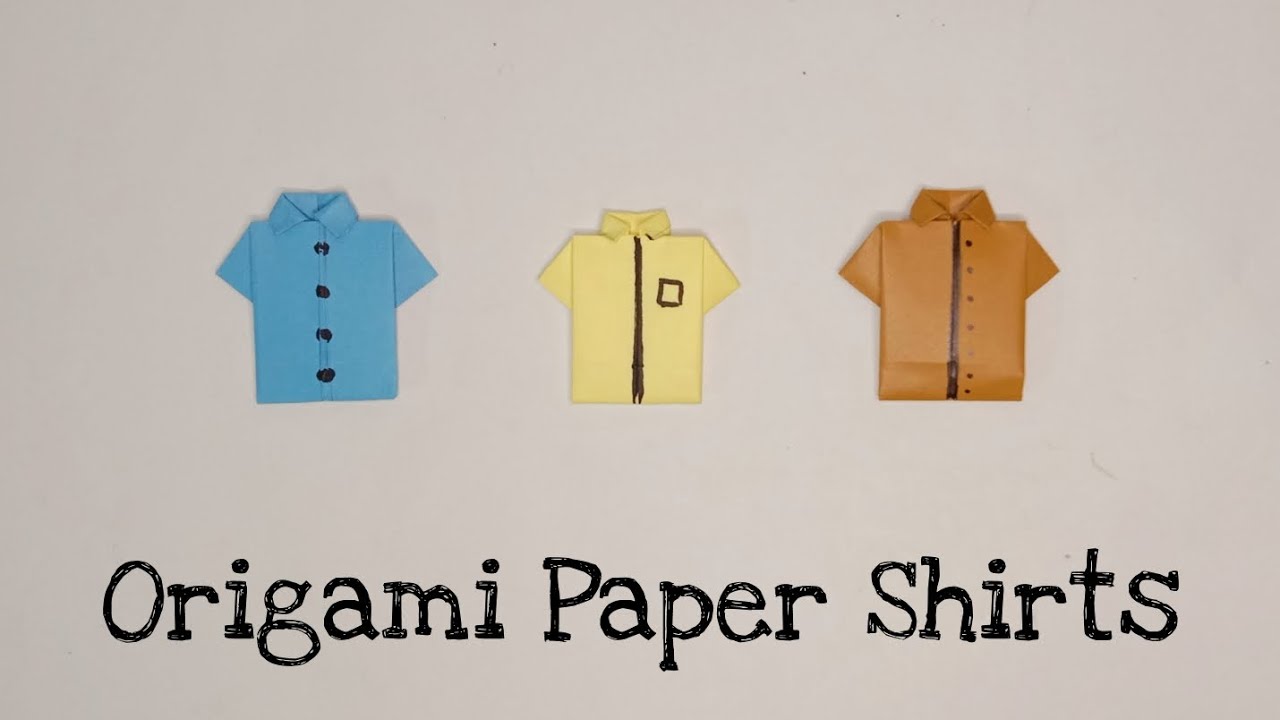 Origami Paper Shirt | Paper Craft | Easy Origami | DIY | - YouTube