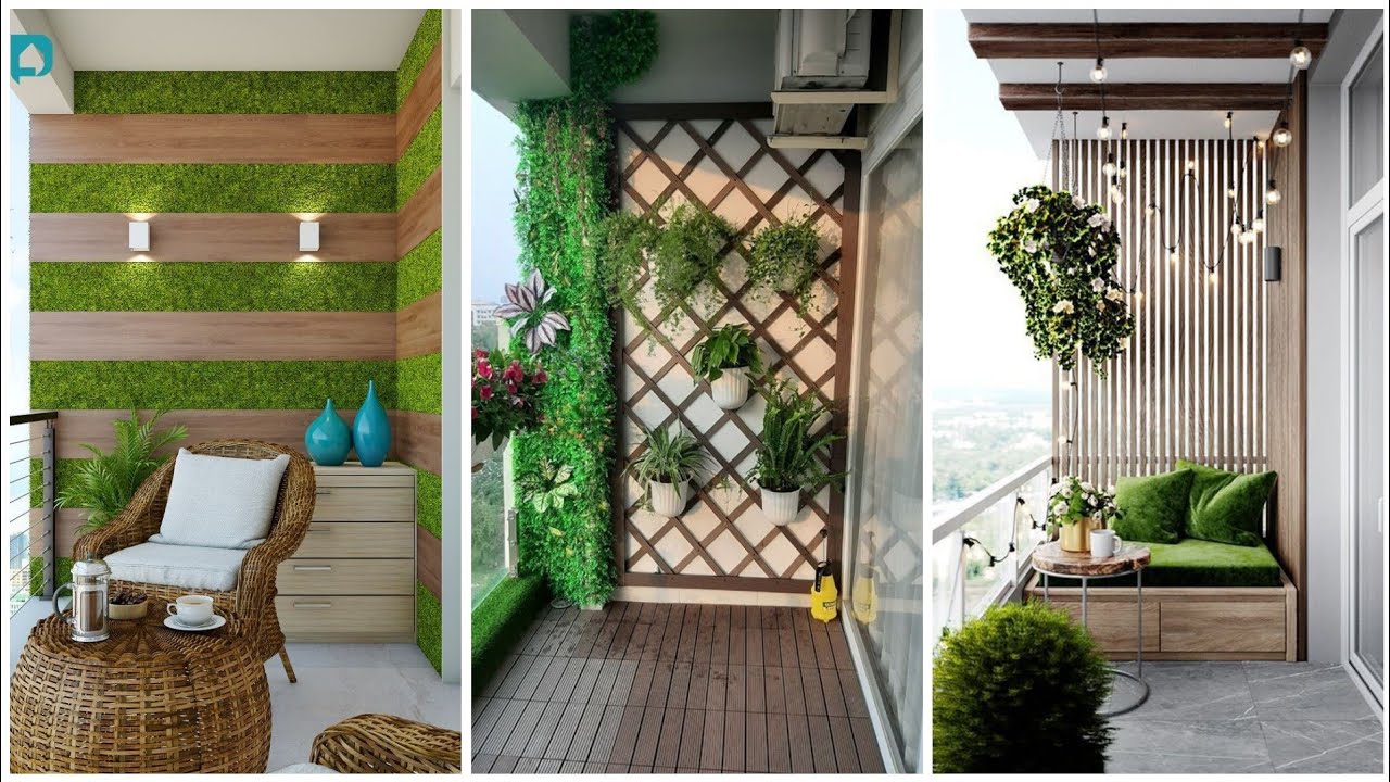 Brilliant balcony wall decoration ideas||Balcony decoration #homedecor ...