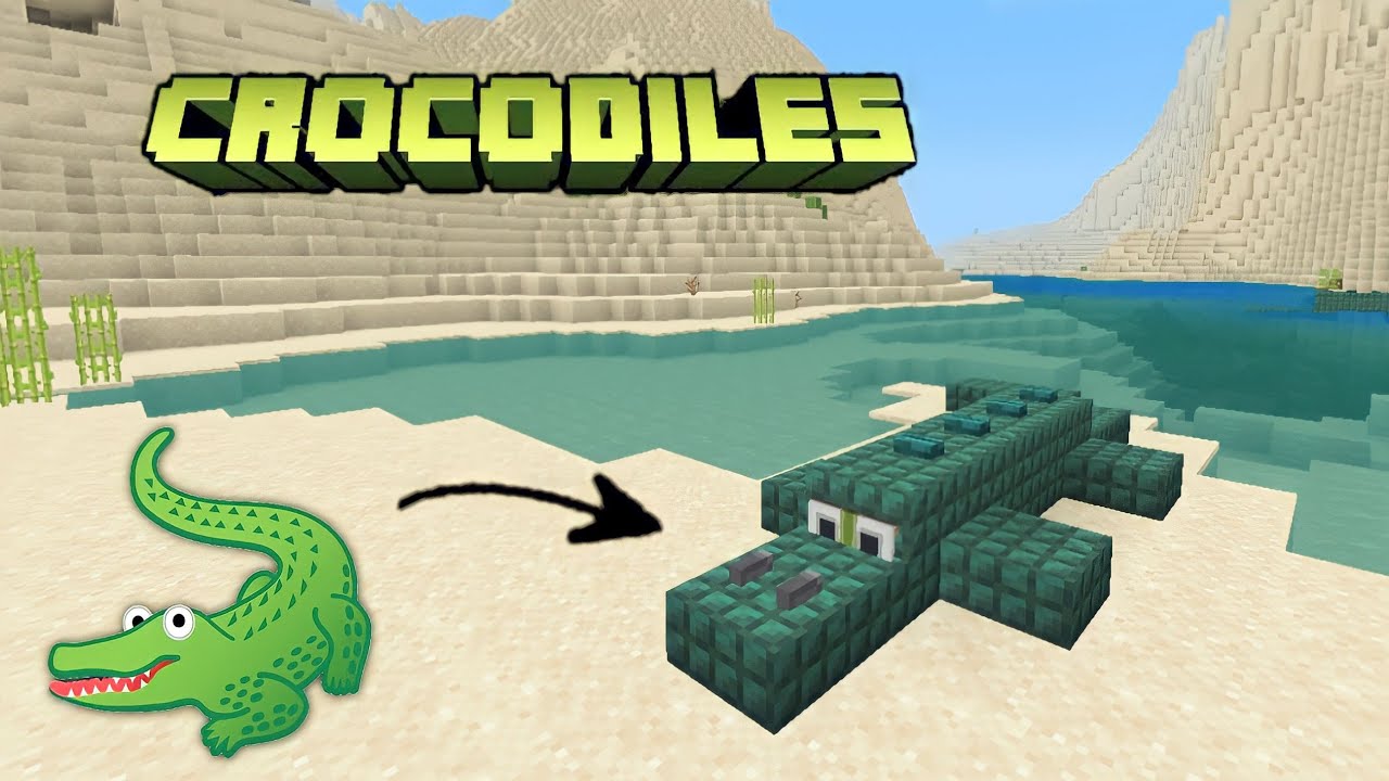 How to make a CROCODILE🐊In Minecraft - YouTube