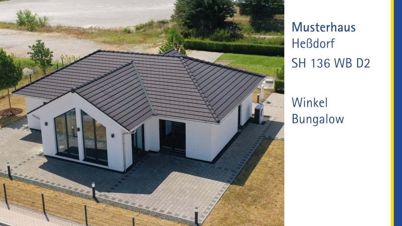 Musterhaus Heßdorf von ScanHaus Marlow - ein Bungalow SH 136 WB - VAR ...