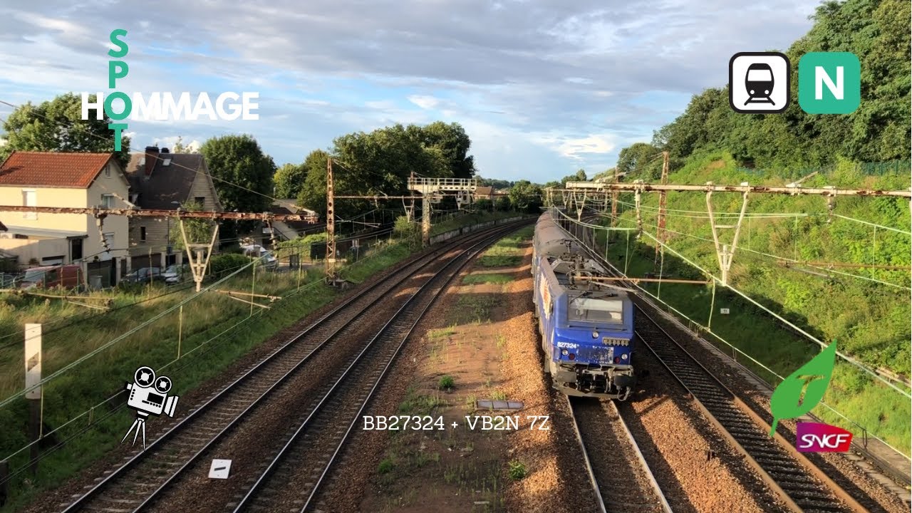 Transilien Ligne N BB27324 Et VB2N 7Z, Transilien SNCF - YouTube