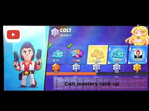 BRAWL STARS: COLT MASTERY RANK UP TO SILVER 2 - YouTube