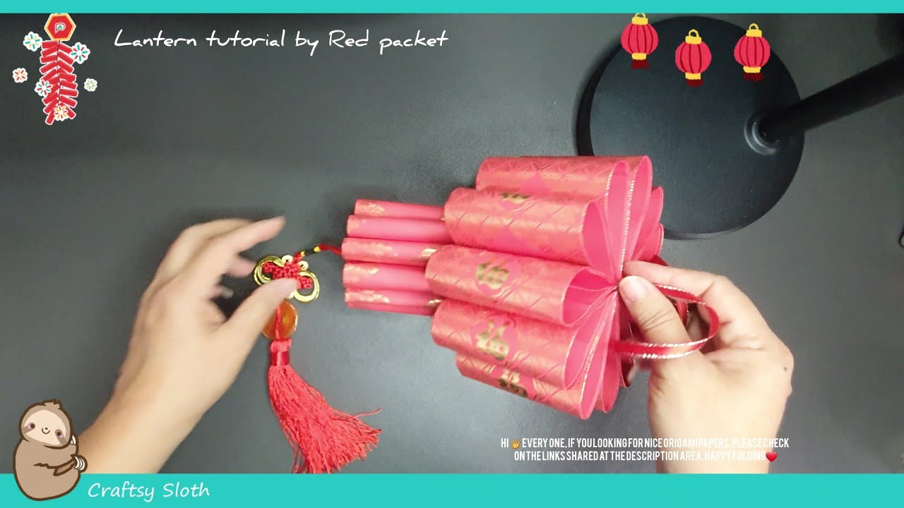 Easy Angpow Ang pao Red Packet Lantern Tutorial Chinese New Year ...