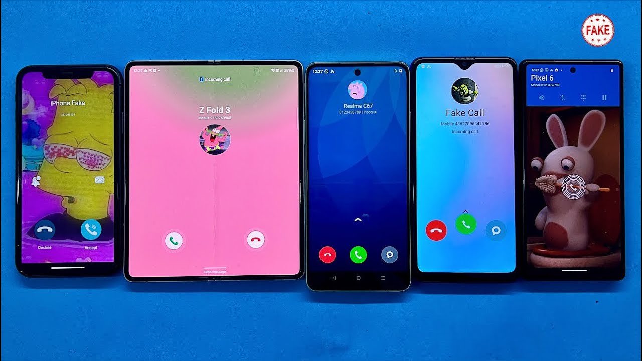 CRAZY INCOMING FAKE CALLS iPhone Samsung Galaxy Realme Google Pixel ...