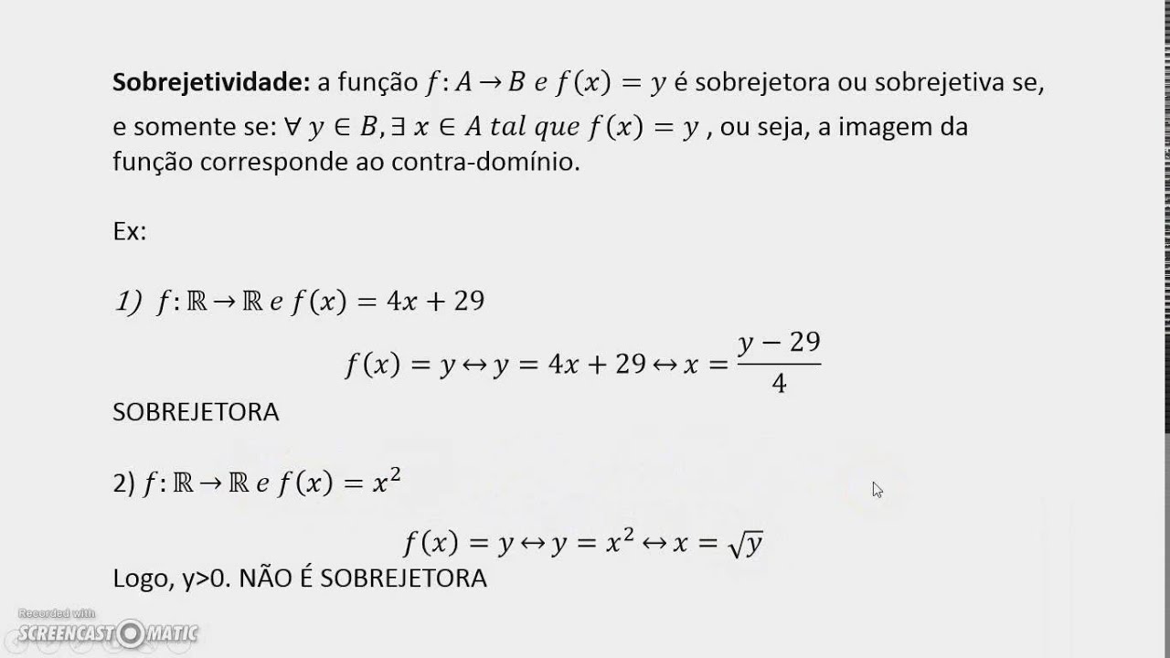 Funções 2 - Mais Definições - YouTube