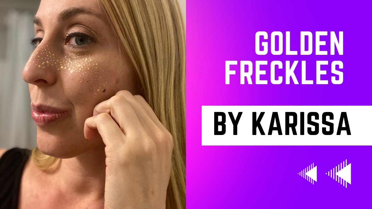 Gold freckles to help you sparkle - YouTube