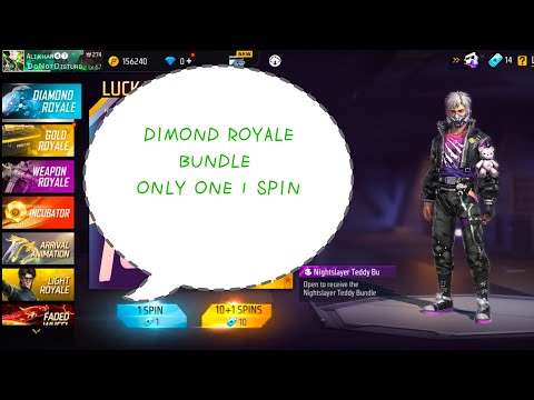 DIMOND ROYALE BUNDLE ONLY ONE 1 SPIN 🤫 SECRET TIRIC