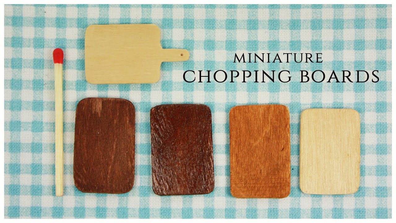 miniature chopping boards TUTORIAL - YouTube