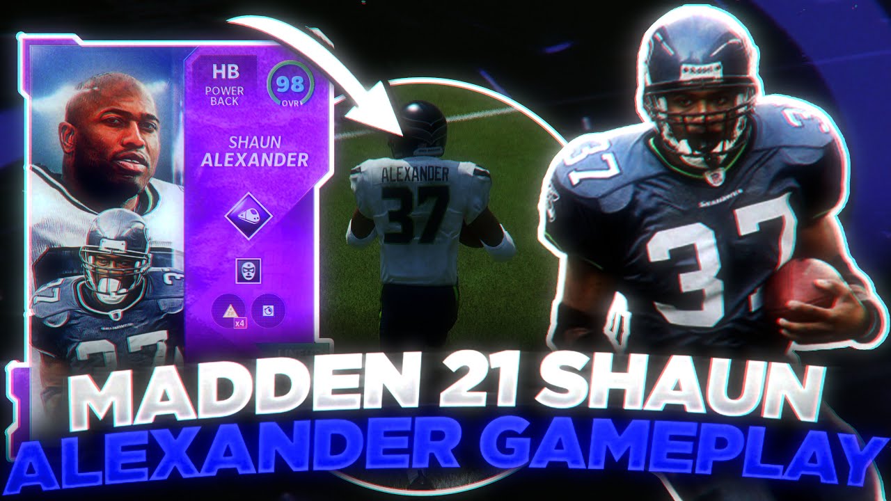 SHAUN ALEXANDER IS A BULLY! 96 OVR SHAUN ALEXANDER GAMEPLAY! MADDEN 21 ...
