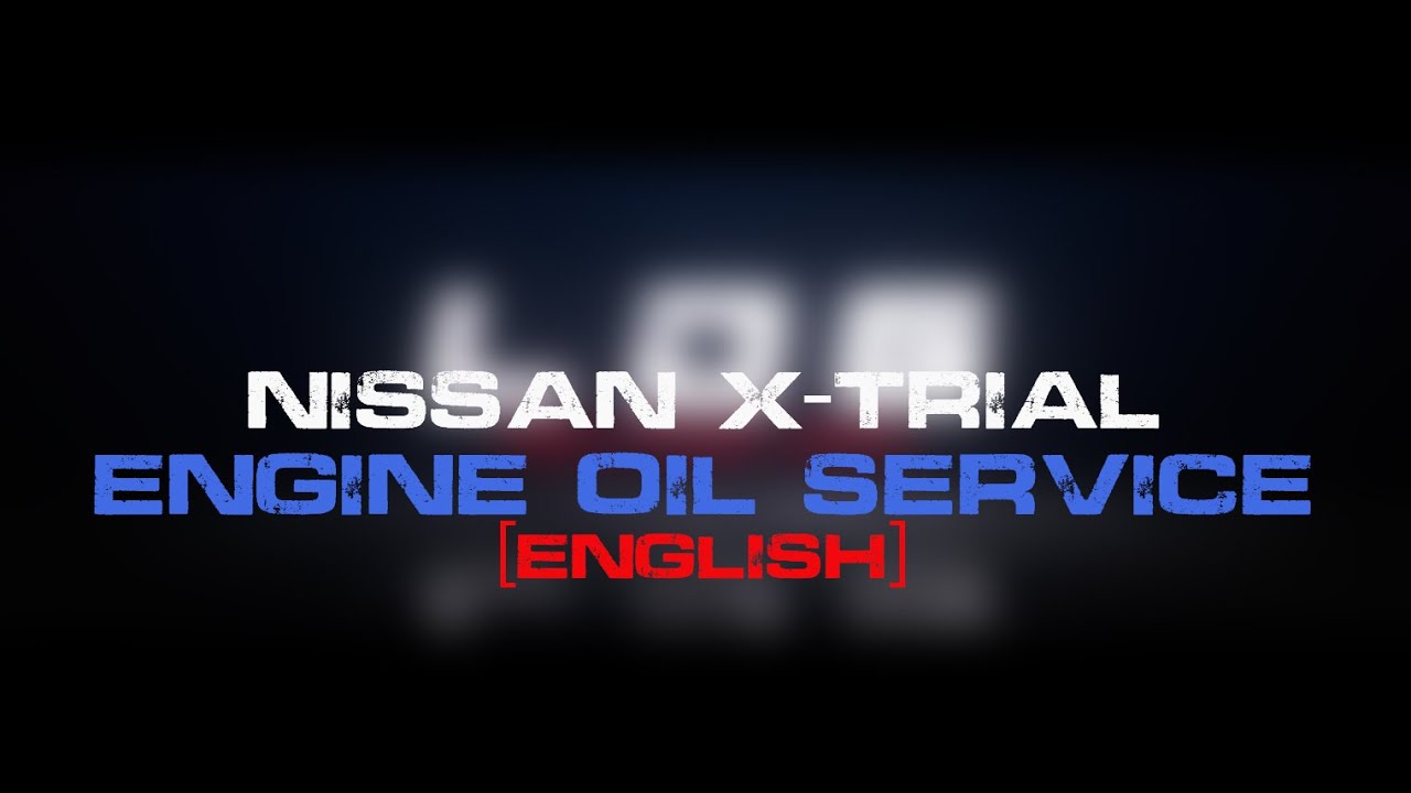 How to change engine oil and filter of Nissan X trail T30 and T31 - YouTube