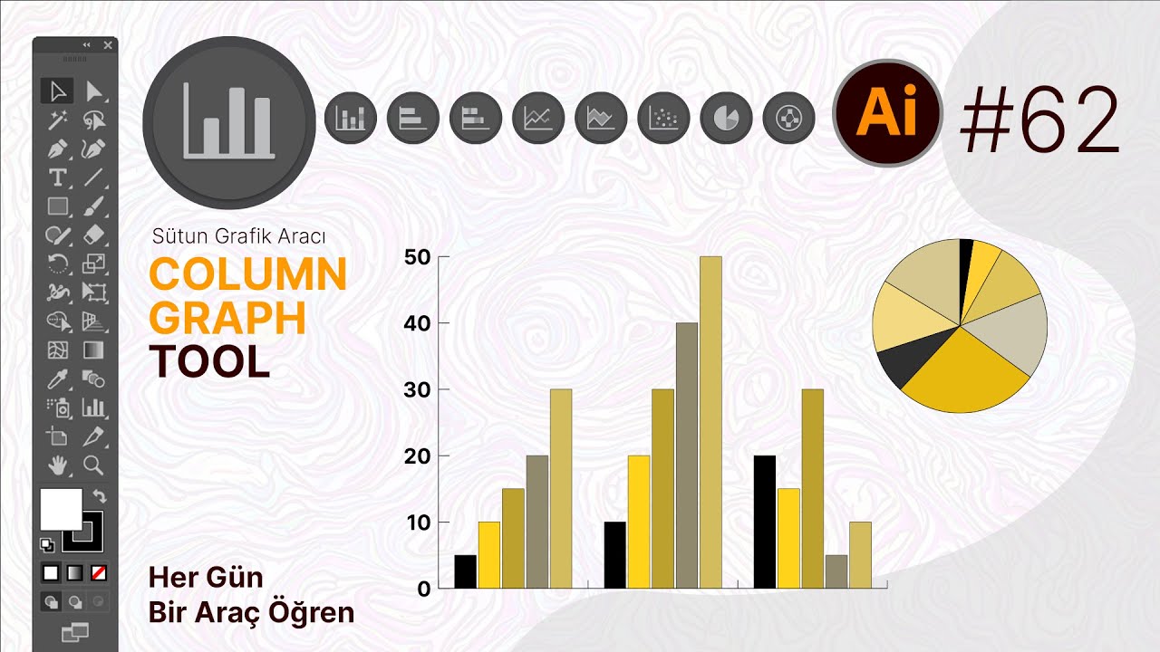 Adobe Illustrator "Column Graph Tool" Nasıl Kullanılır? Araçlar Paneli ...
